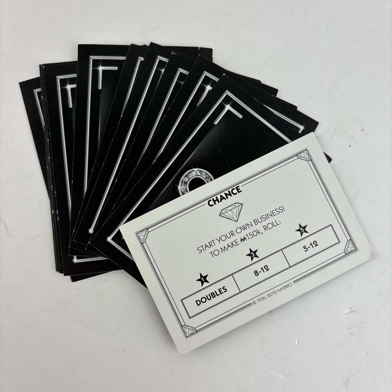 13 Chance Cards Replacement Pieces for Monopoly Millionaire Board Game ...