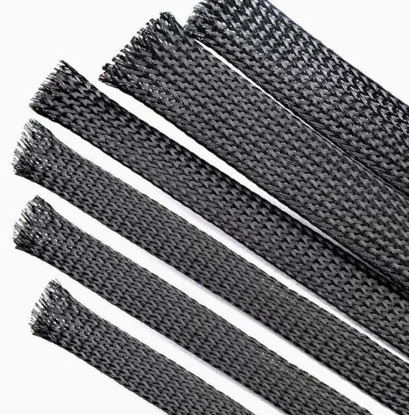 1mm -100mm PET Expandable Braided Cable Sleeving Sheathing-Auto Wire ...