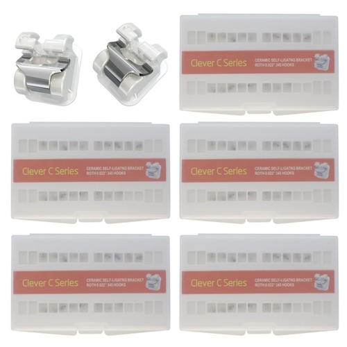 5Kits Orthodontic Self Ligating Brackets Braces Ceramic Roth 022 345 AO ...