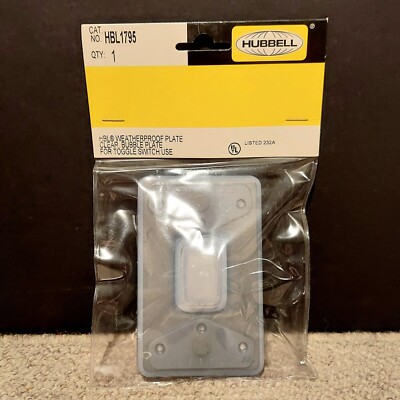 Hubbell HBL1795 Weatherproof Silicone Rubber Bubble Switch Wall Plate ...