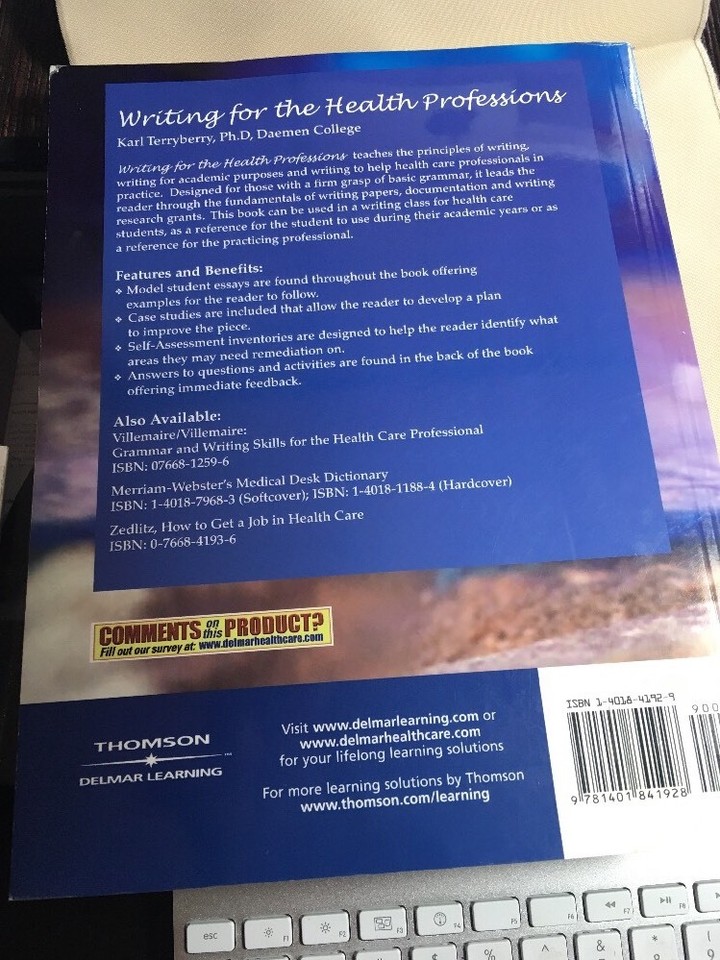 Writing for the Health Professions by Karl Terryberry 9781401841928| eBay