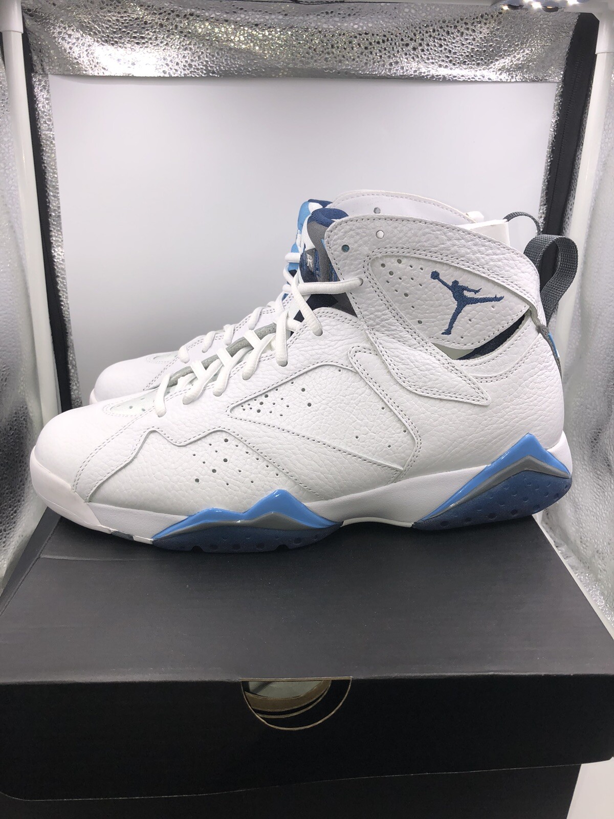 Air Jordan retro 7 VII Flint Grey Size 11 DS French Blue White | eBay