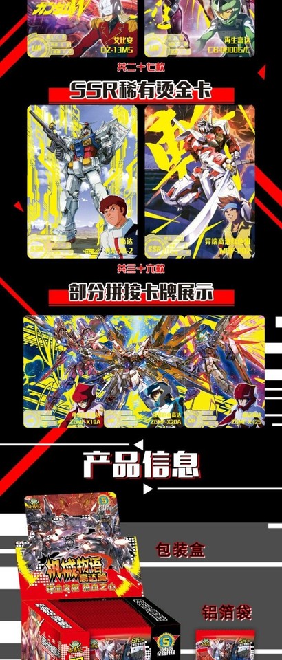 Gundam Mechanical Monogatari Story Mecha Trading Cards Game Booster Box ...