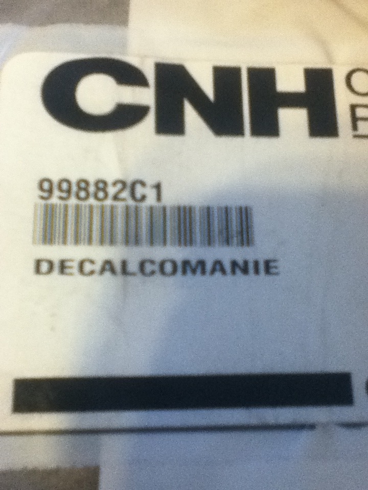 99882C1 - Is A New Fuel Filter Decal For An IH 484, 584, 585, 684 ...