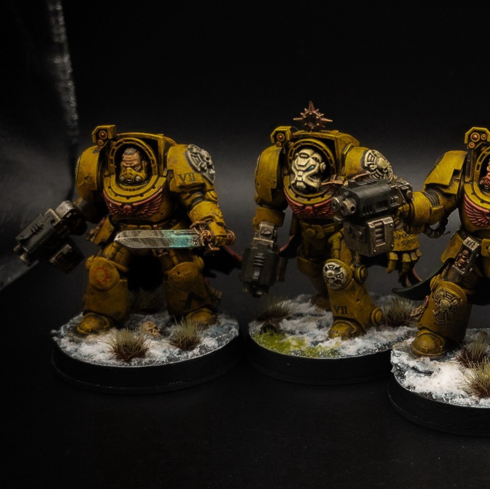 Warhammer 30k 40k Imperial Fists Terminator Squad Space Marines Pro ...