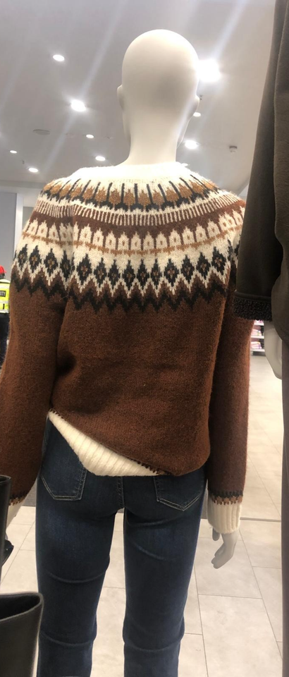 Christmas Paula Echevarría Knitted Fair Isle Jumper Primark New tag 2XS ...