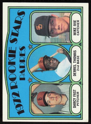 1972 Topps #457 Padres Rookie Stars (Darcy Fast / Derrel Thomas / Mike ...