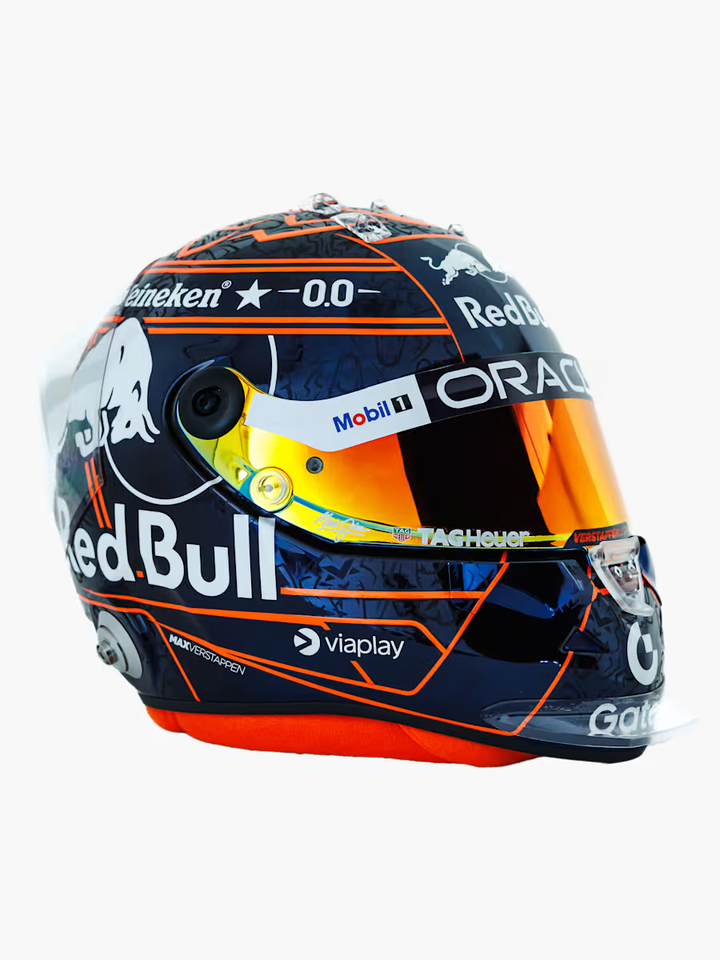 F1 MAX VERSTAPPEN SIGNED 2025 GP DUTCH GP HELMET HAT GLOVES RED BULL ...
