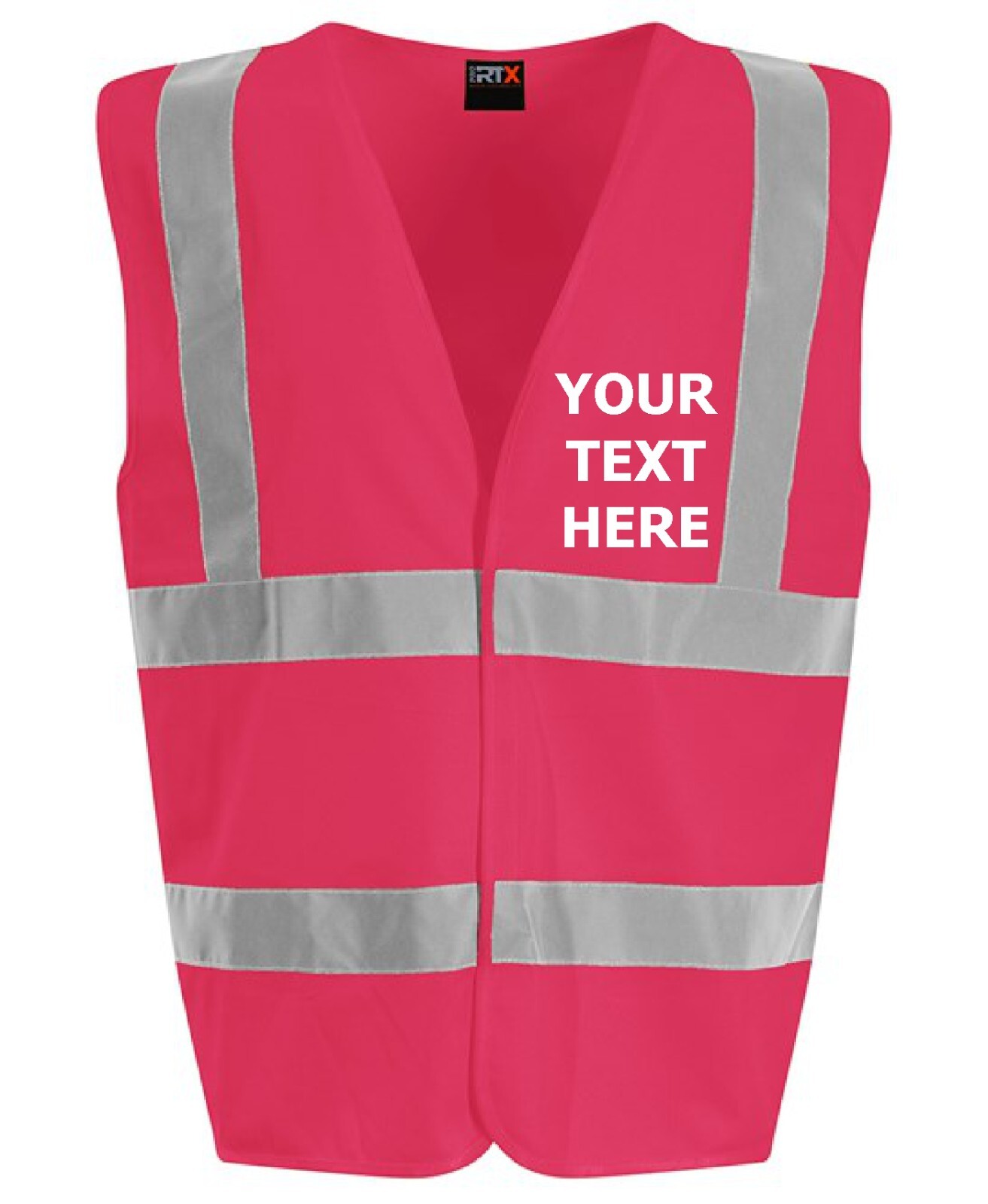 Personalised Hi-Vis Vest Printed Safety Hi Viz Jacket High Visibility ...
