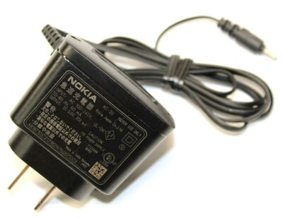 Nokia AC-3U Cellphone Charger Output DC5V 350mA Power Supply Adapter ...