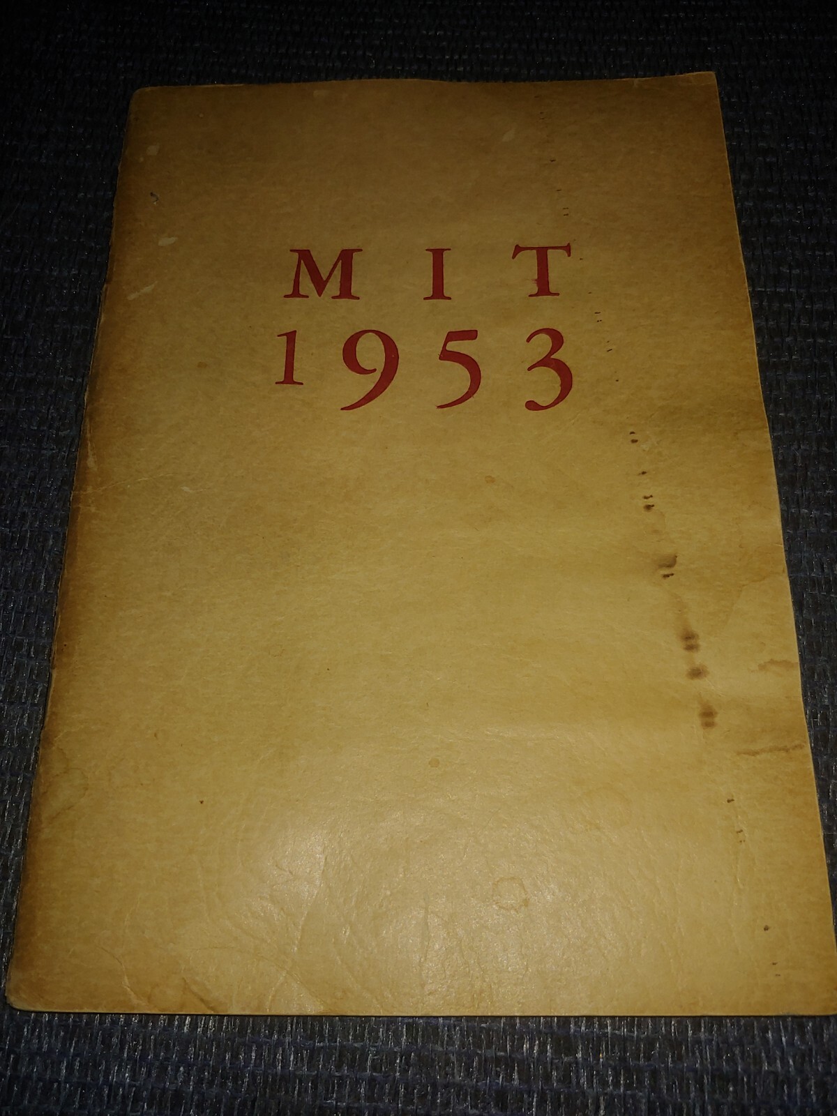 1953 MIT MASSACHUSETTS INSTITUTE OF TECHNOLOGY Freshman Record YEARBOOK ...