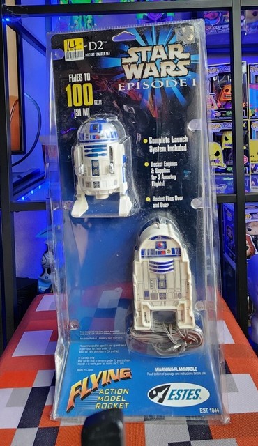 Vintage R2d2 Estes Star Wars Flying Rocket Model Set Year 1999 KB Toys ...