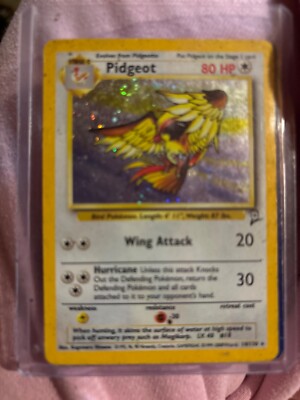 Pokémon TCG Pidgeot Base Set 2 14/130 Holo Unlimited Holo Rare | eBay