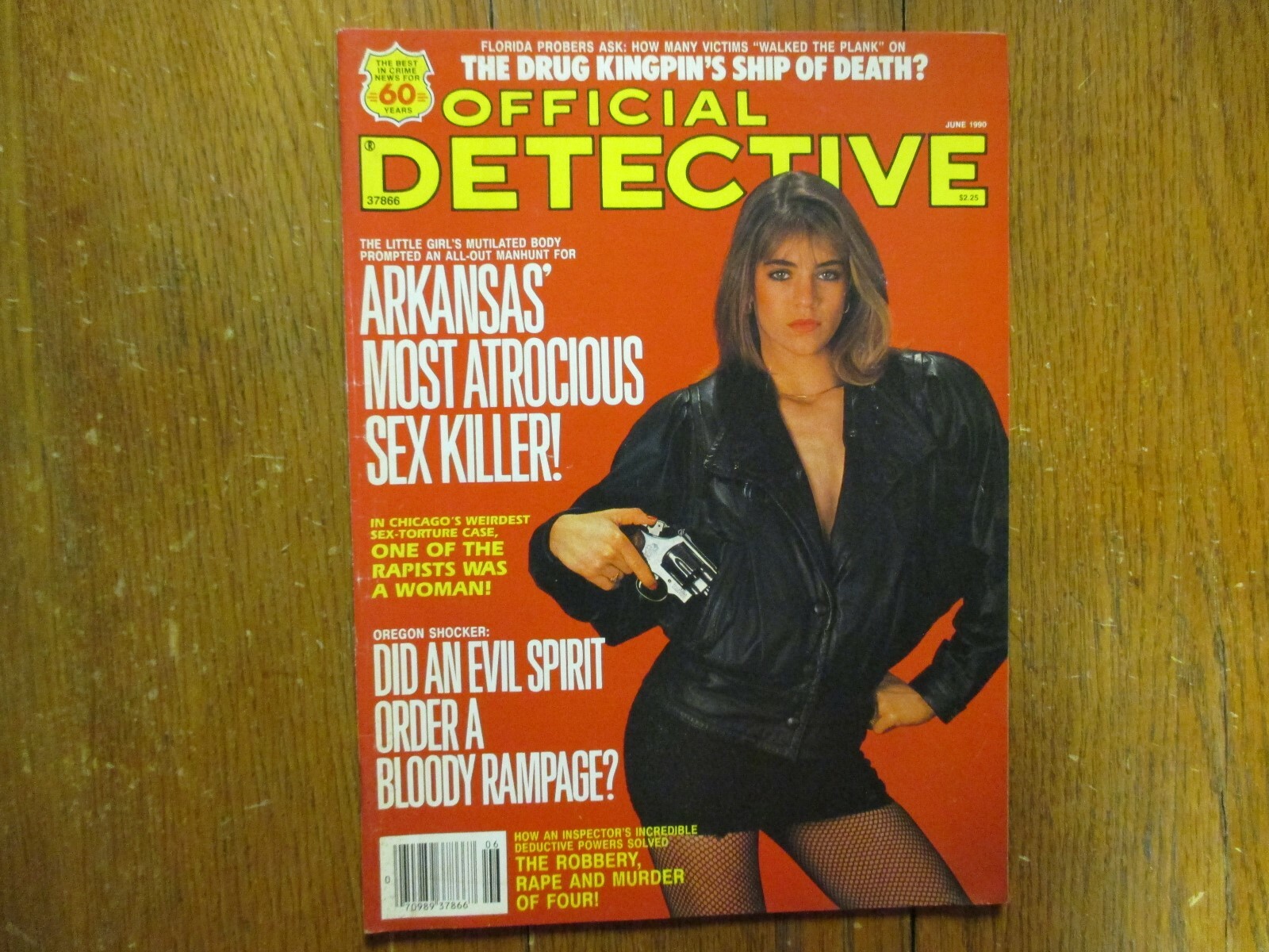 June, 1990 " Official Detective" Magazine(ROGER COULTER/SHARON HALSTEAD ...