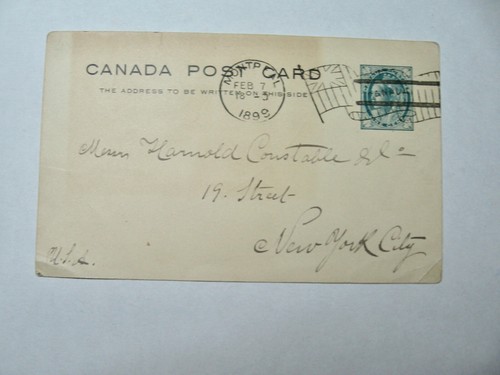 1899 Canada Postcard to NYC Department Store | eBay