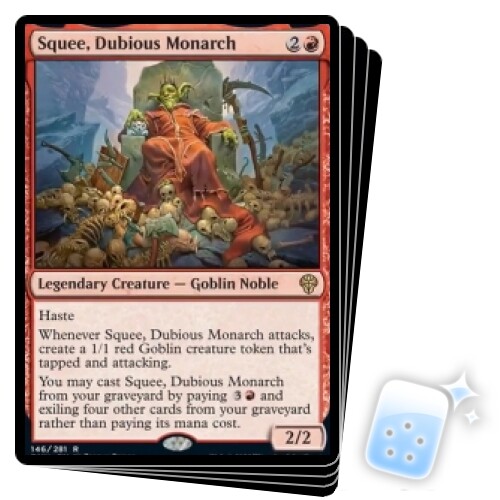 SQUEE, DUBIOUS MONARCH X4 Dominaria United DMU Magic MTG MINT CARD | eBay
