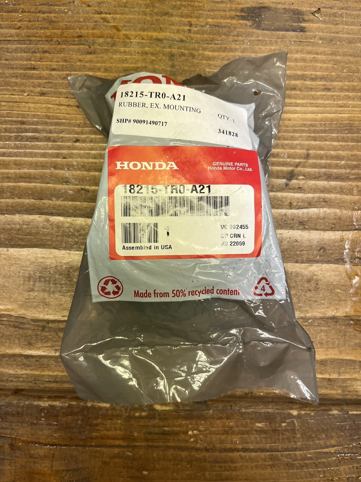 Genuine Honda Rubber Ex Mounting 18215-TR0-A21 | eBay