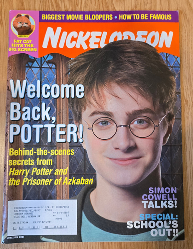 Nickelodeon Magazine June/July 2004 Welcome Back, Potter! | eBay