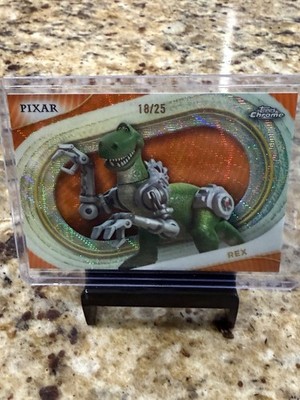 2025 Topps Chrome Disney - /25 - Orange Wave Rex 🔥🔥🔥 | eBay