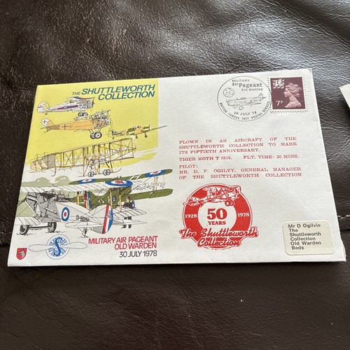FLOWN AT AIRSHOW STAMP COVER - SHUTTLEWORTH COLLECTION MILITARY AIR ...