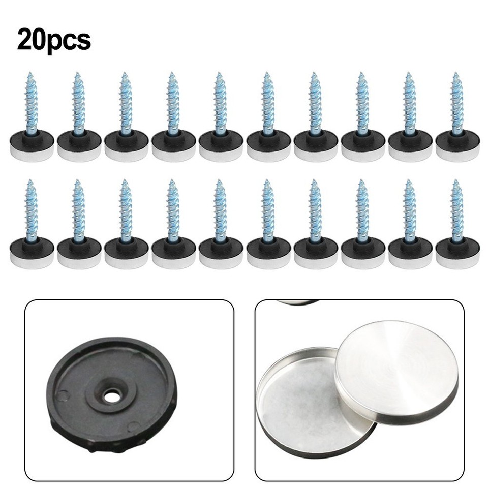 Long lasting Stainless Steel Mirror Screws with Chrome Finish Pack of ...