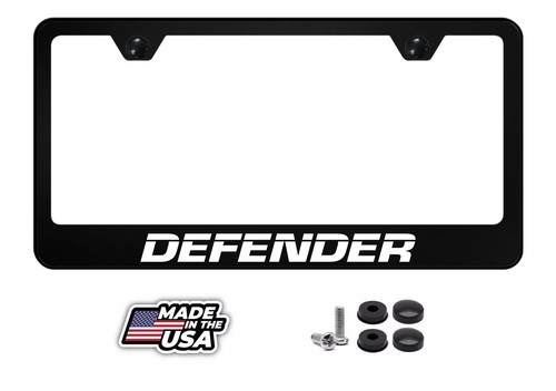 Land Rover Defender License Plate Frame | Reflective White | Made In ...