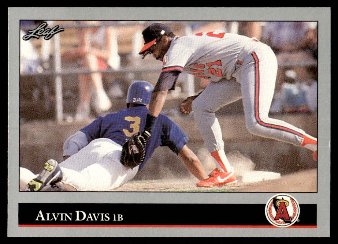 1992 Leaf #168 Alvin Davis California Angels | eBay