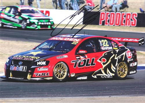 James Courtney Signed 6x4 or 8x12 Photo PRINT V8 Supercars HRT HOLDEN ...