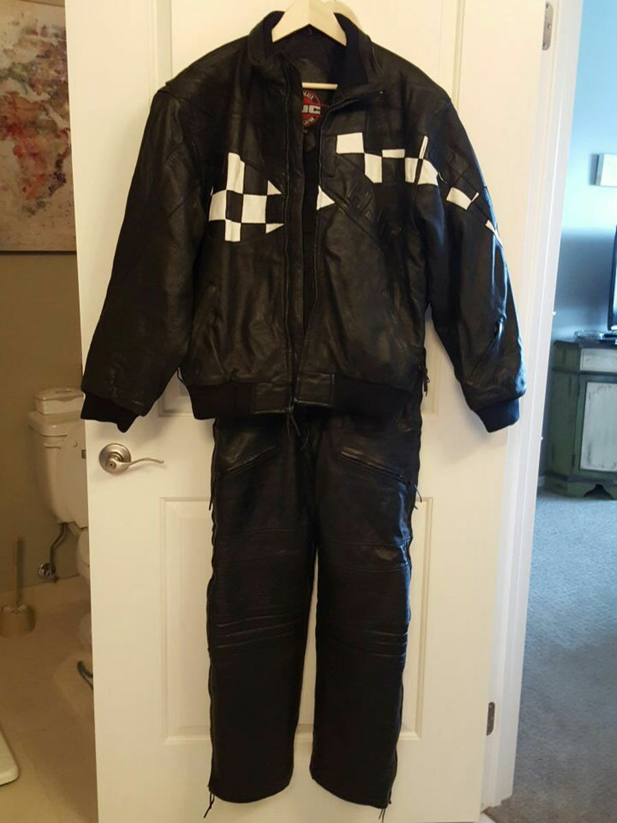 Genuine Leather Snowmobile or ATV Suit | eBay