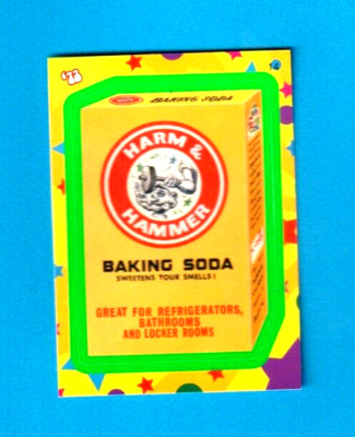 2008 Wacky Packages Flashback Series 1 Green Border "HARM & HAMMER" #14 ...