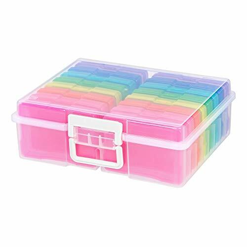 PHOTO STORAGE BOX Craft Keeper Organizer with Inner Cases Multi ...
