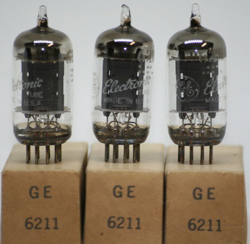 6211 GENERAL ELECTRIC GE TUBE VALVE E82CC ECC82 ECC802S NOS NEU NIB ...