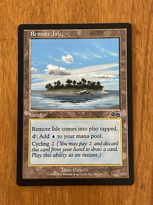 Remote Isle Land NM+ NEVER PLAYED MTG Urza’s Saga Magic VINTAGE FREE ...
