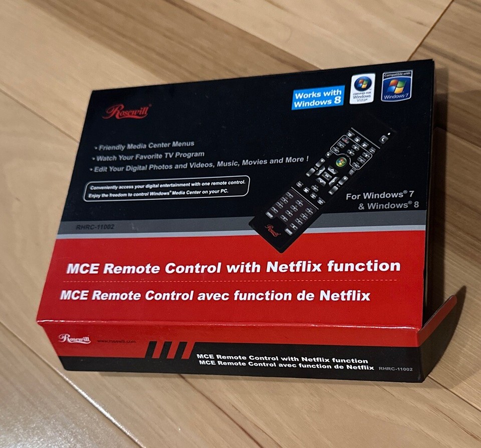 Rosewill MCE Remote Control Netflix RHRC-11002 Windows 7/ Vista ...