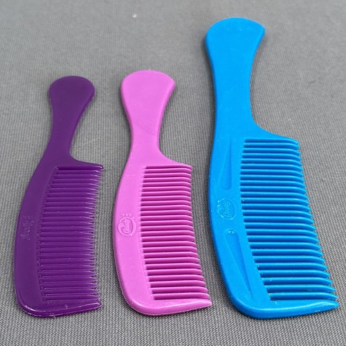 Vintage Goody 80s 90s Pocket Combs Purple Blue Retro Groovy Old School ...