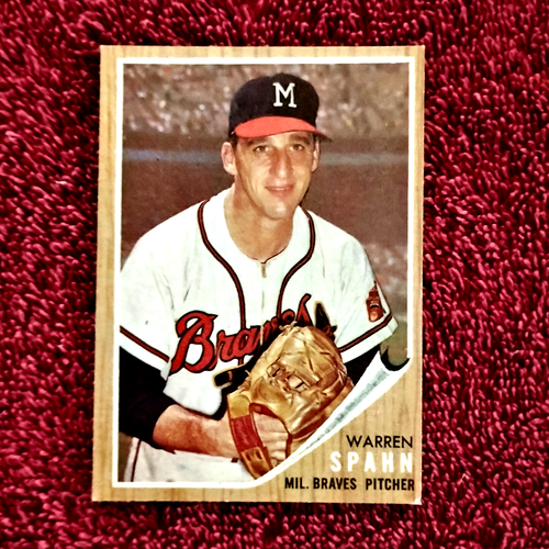 1962 Topps , NO # 30 . Ed Mathews , Braves 3B & MLB HOF . Around EX /NM ...