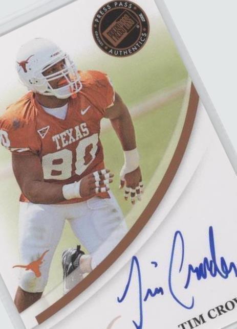 2007 Press Pass - Signings Tim Crowder Bronze (AU, RC) for sale online ...