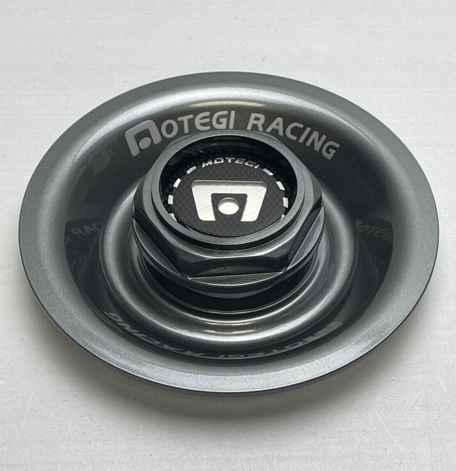 USED Motegi Racing FF7 Gun Metal Gray Thread In Wheel Center Cap ...