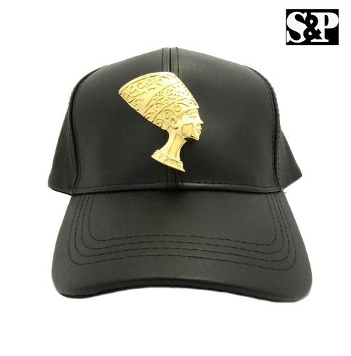 Unisex Hip Hop Faux Leather EGYPTIAN NEFERTITI Fashion Adjustable Size ...