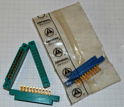 Card Edge Connector Double Row 20 Pin .156" 3.96mm Pitch Amphenol ELCO ...