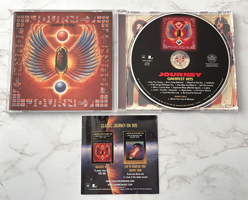 Journey Greatest Hits CD Columbia w/Flyer! BONUS TRACK! Steve Perry ...
