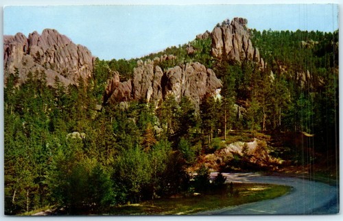 Postcard - The Needles Drive in Custer State Park, Black Hills of South ...