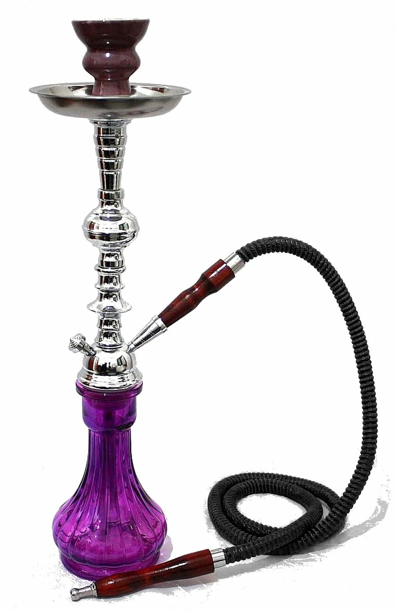 Shisha Pipe 4 Hose 20 Blue Hookah Shisha Nargila Bar Narguile Egypt