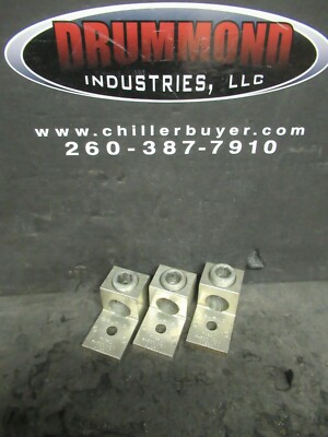 (3) QTY BURNDY KA34U 1 (SINGLE) BARREL MECHANICAL CONNECTOR LUG TAP 500 ...