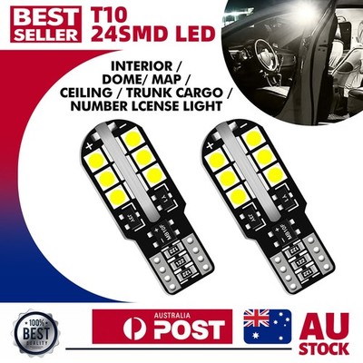 4X 12V T10 3030 24 SMD LED 194 168 W5W Car Indicator Side Light Wedge ...