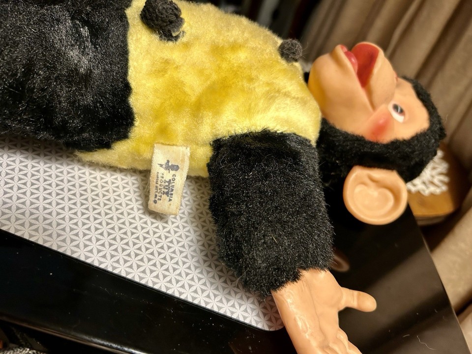 Vintage Zippy Monkey Mr Bim Zip Plush Banana Toy Rubber Face Doll | eBay