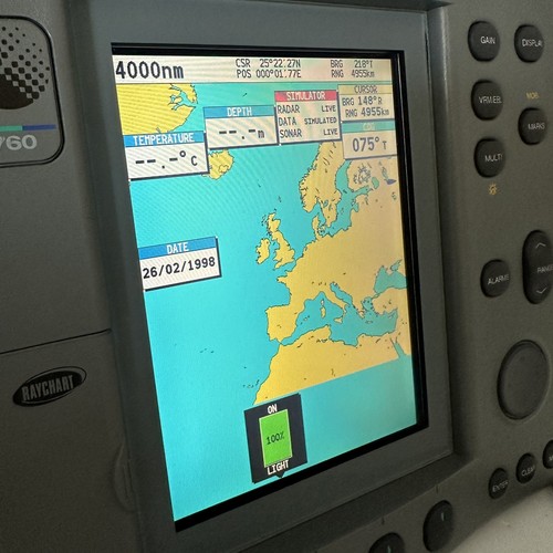 Raymarine L760 MFD SONAR Fishfinder Raytheon HSB SeaTalk L760P Display ...
