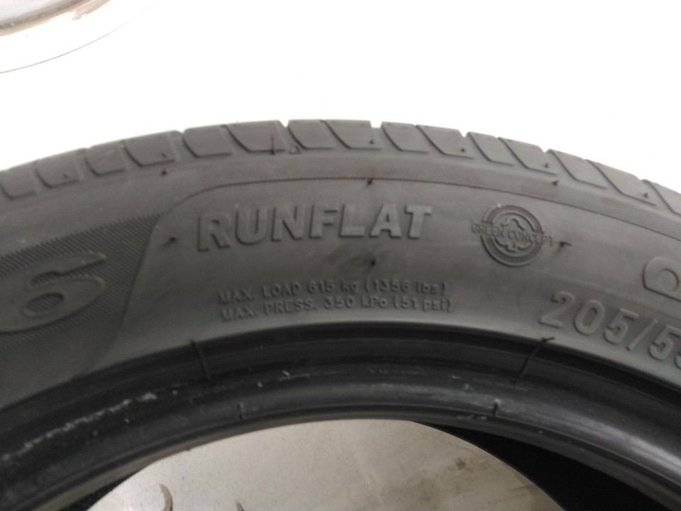 205/55R16 91W 5MM RUNFLAT MAXXIS VICTRA M36 PARTWORN PRESSURE TESTED ...