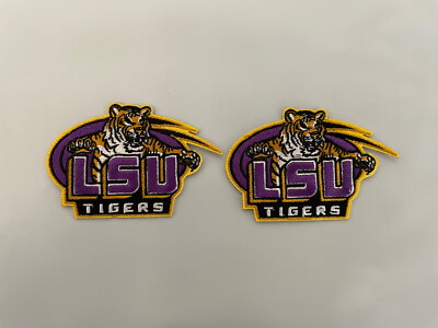 LSU Tigers NCAA Embroidered Iron/Sew On Patch NEW Set Of 2 | eBay