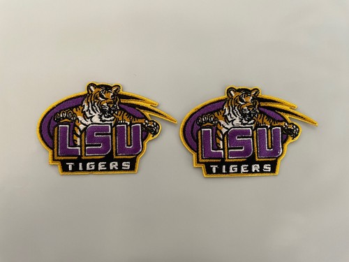 LSU Tigers NCAA Embroidered Iron/Sew On Patch NEW Set Of 2 | eBay